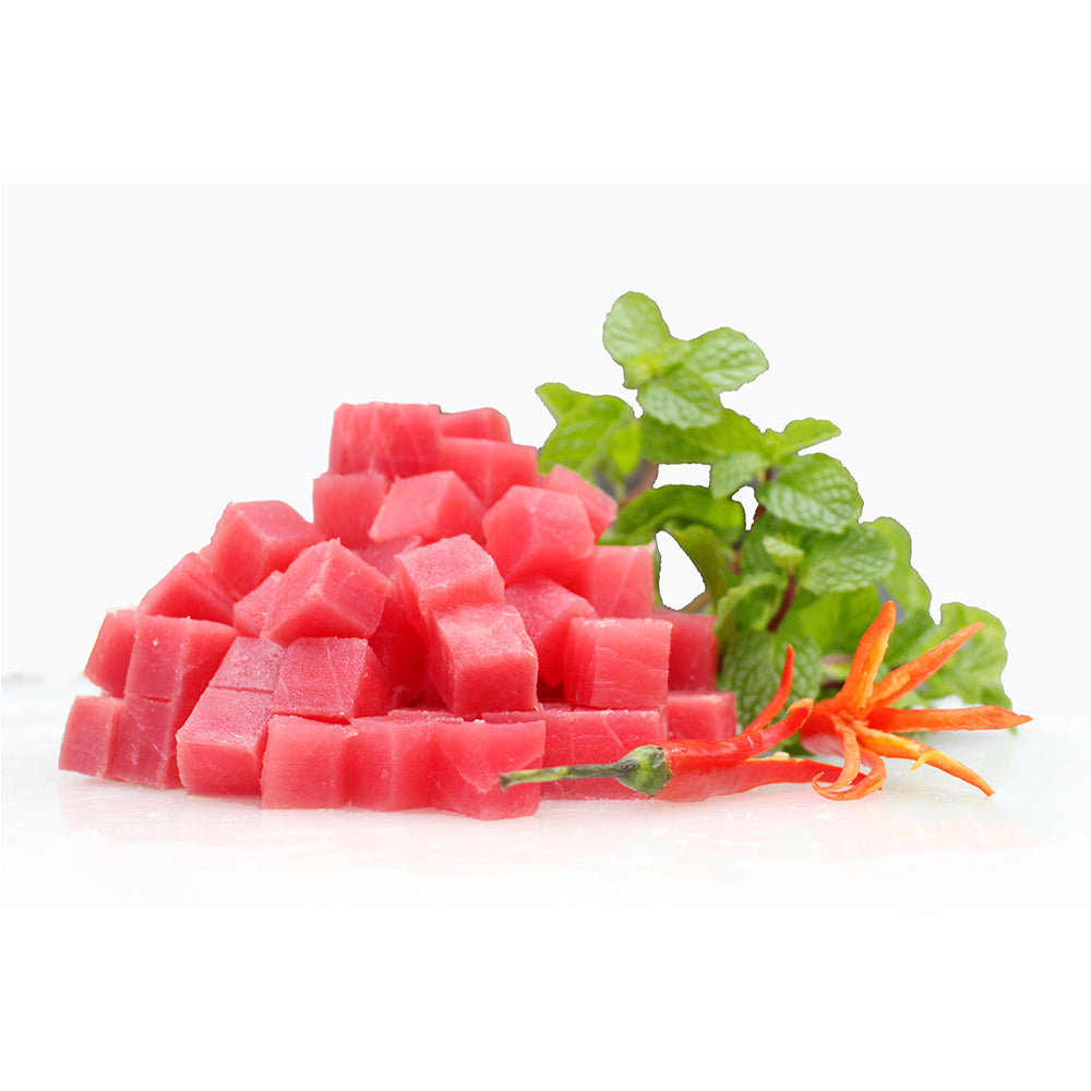 Yellowfin (Ahi) Sushi Grade Poke Cubes Frozen – Santa Barbara Fish Market